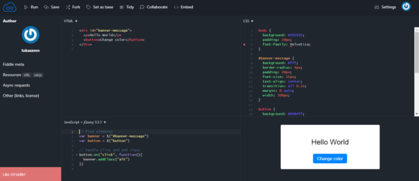 Services to host source code and embed running applications - Gist, Codepen, JSFiddle, Glitch ...